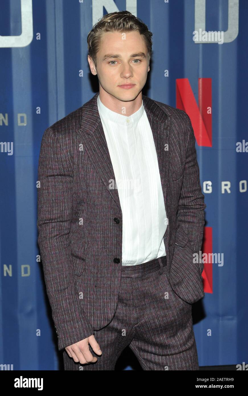 Actor Ben Hardy attends the NY premiere of 6 Underground at The Shed at ...