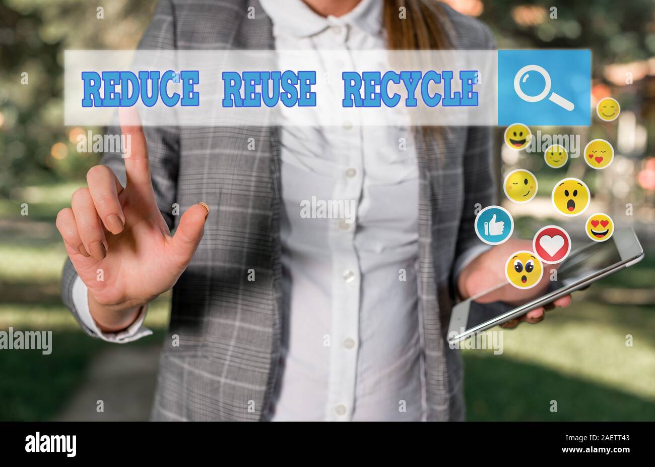 Conceptual hand writing showing Reduce Reuse Recycle. Concept meaning ...