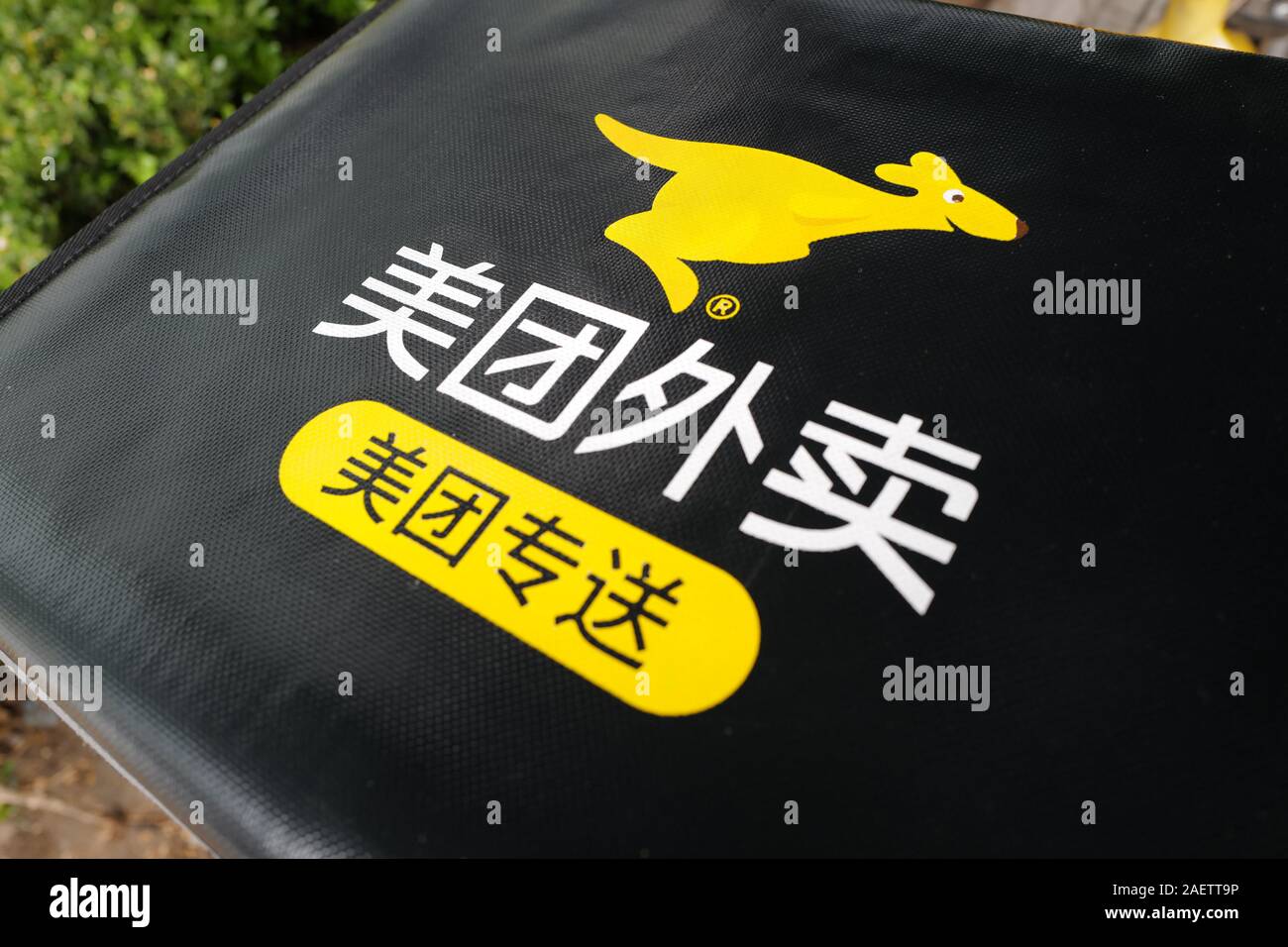 --FILE--In this unlocated photo, a bag of Meituan deliver with logo of ...