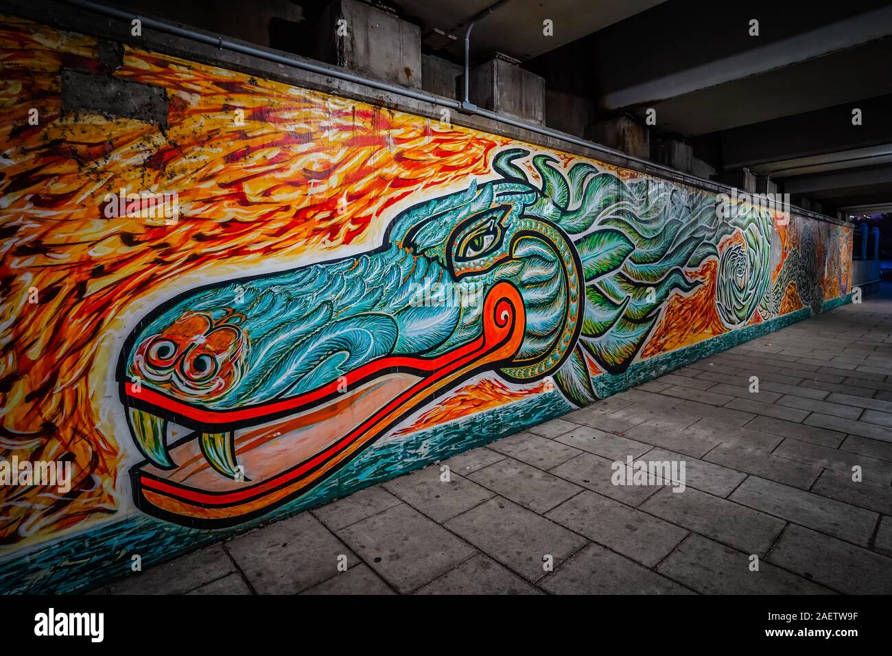 public graffiti indianapolis canal walk Stock Photo - Alamy