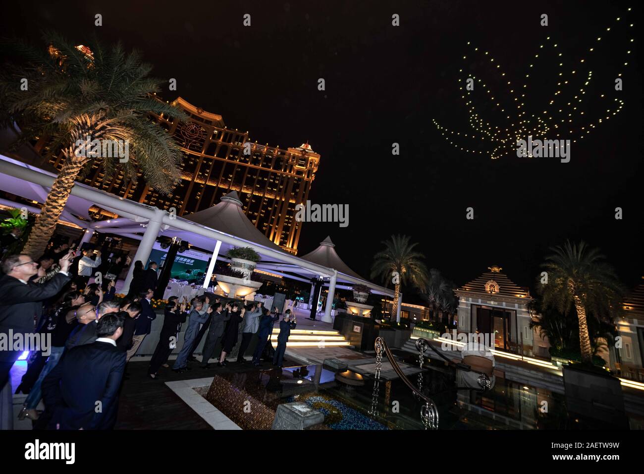 Galaxy Entertainment presented UAV (unmanned aerial vehicle) light show ...