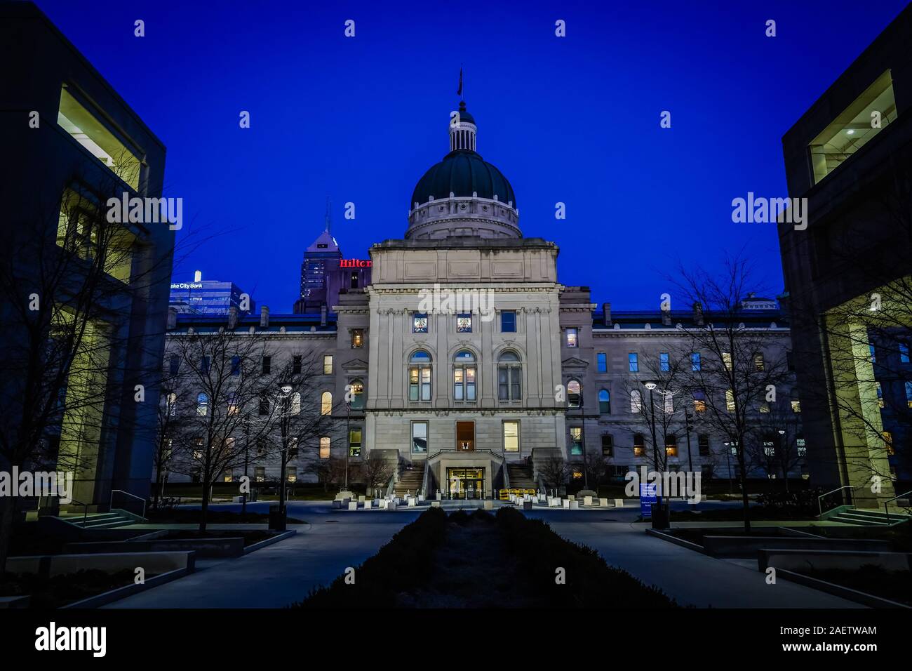 The Indiana Statehouse is the state capitol building of the U.S. state ...
