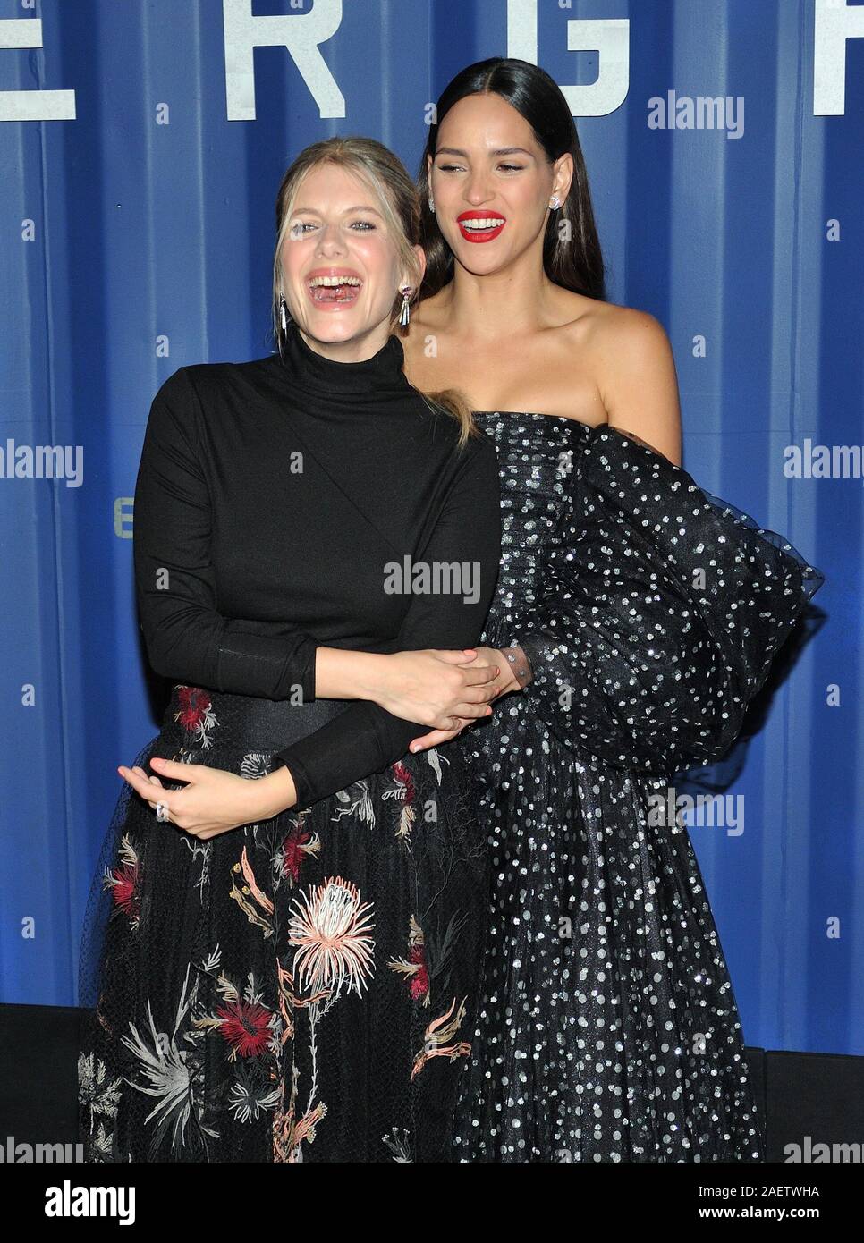 L-R: Actresses Melanie Laurent and Adria Arjona attend the NY premiere ...