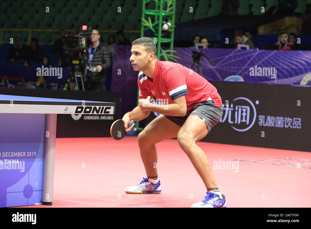Omar Assar of Egypt is in action against Kanak Jha of the US (not ...