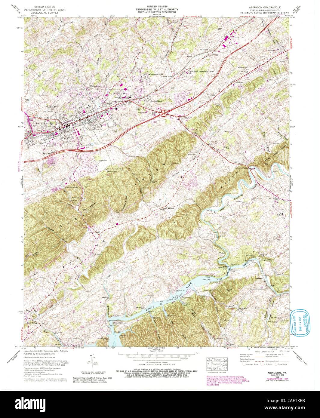 Map of abingdon Cut Out Stock Images & Pictures - Alamy