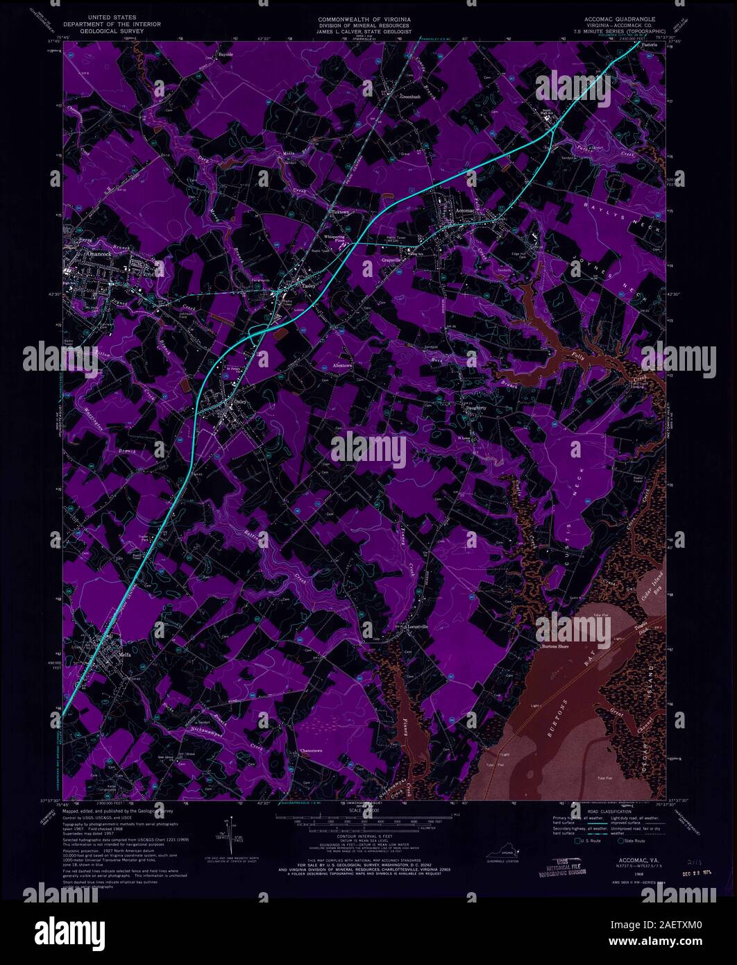 Map of accomac hi-res stock photography and images - Alamy