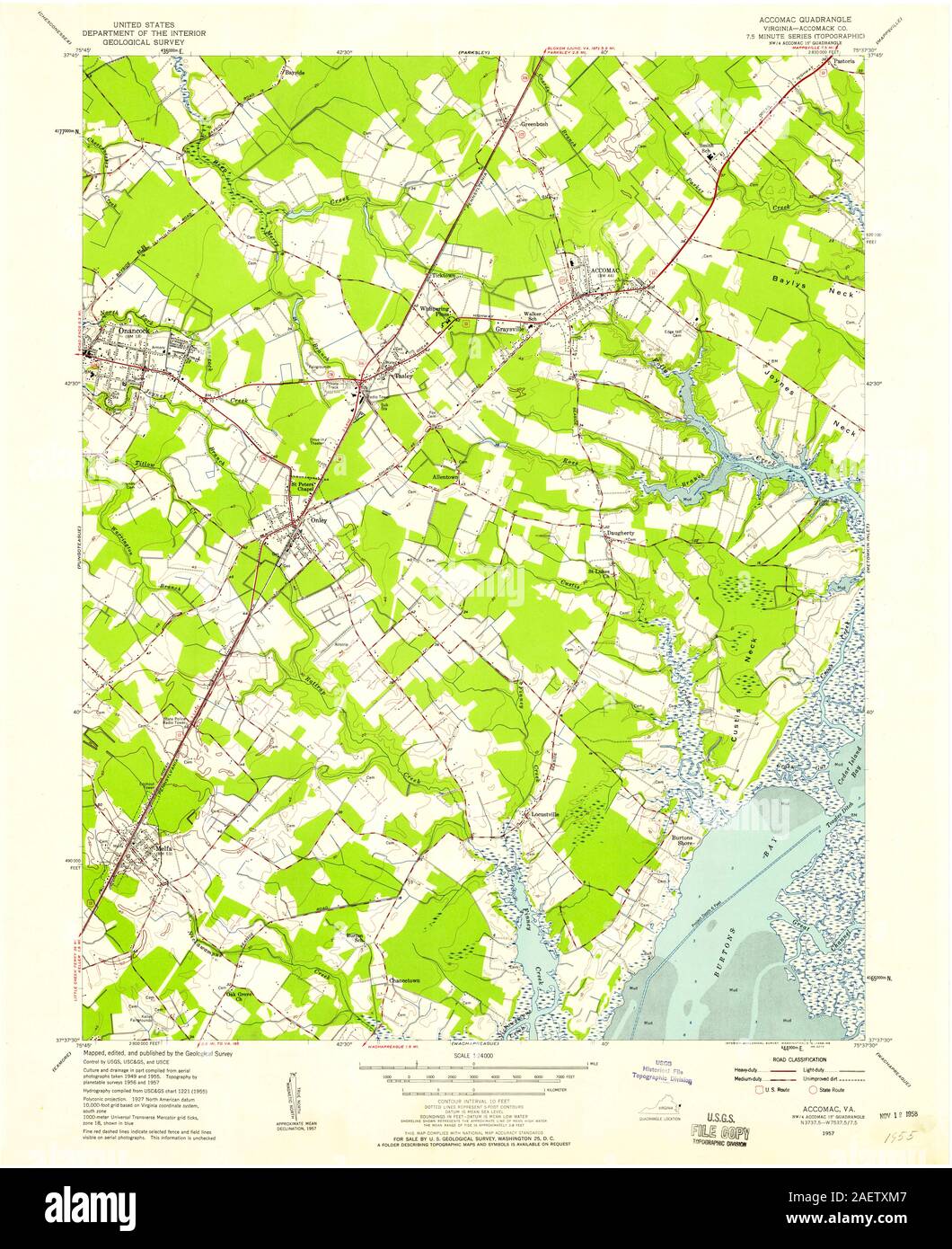 Map of accomac hi-res stock photography and images - Alamy