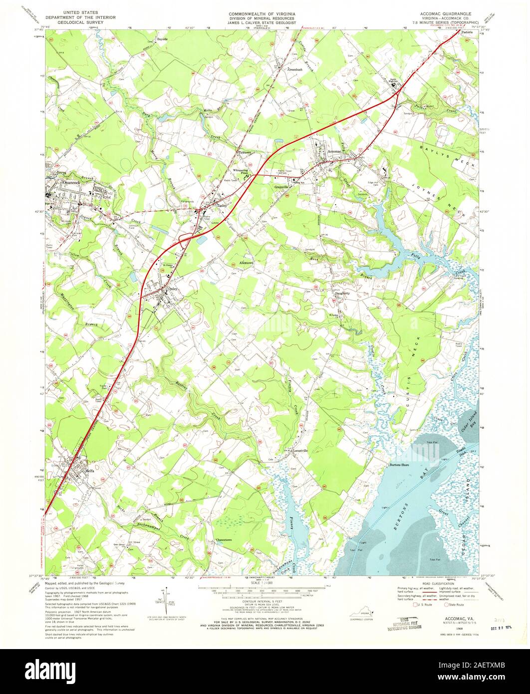 Map of accomac hi-res stock photography and images - Alamy