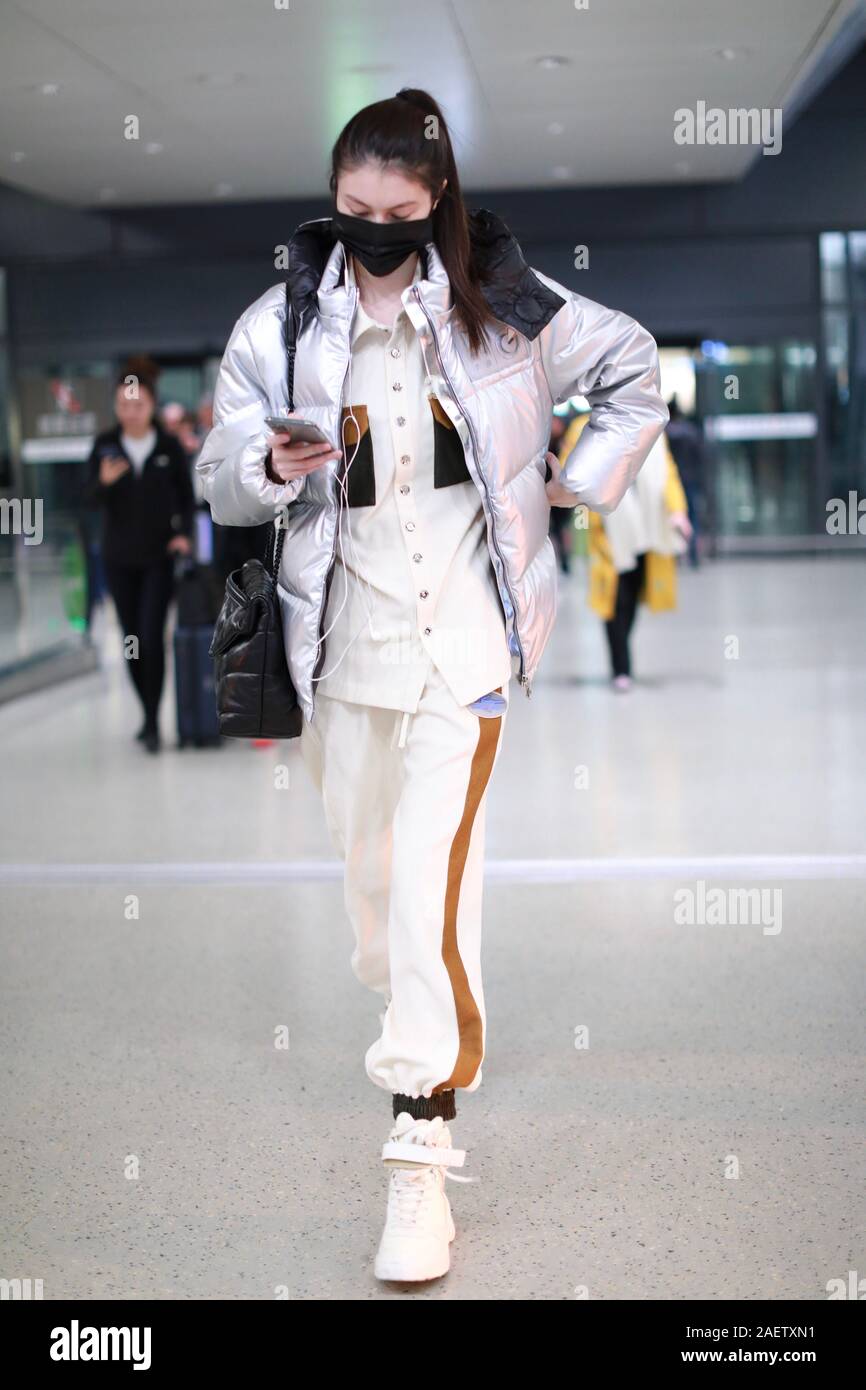Chinese supermodel Sui He arrives at a Shanghai airport beofre ...