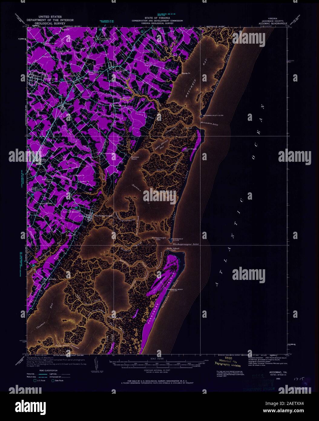 Map of accomac hi-res stock photography and images - Alamy
