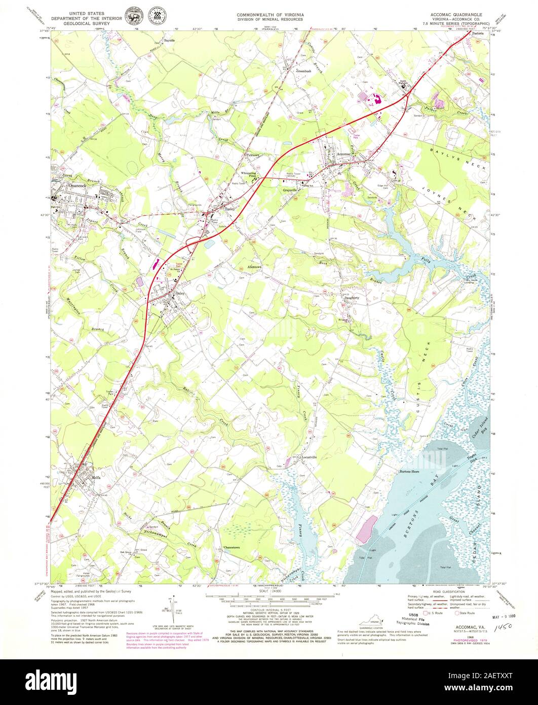 Accomac map Cut Out Stock Images & Pictures - Alamy
