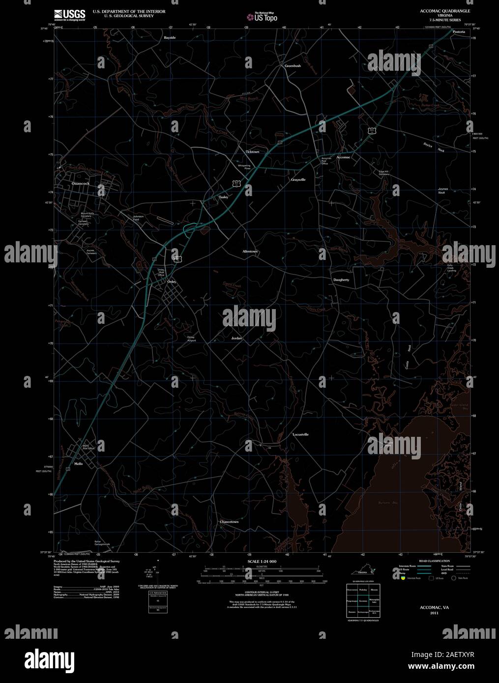 Map of accomac hi-res stock photography and images - Alamy