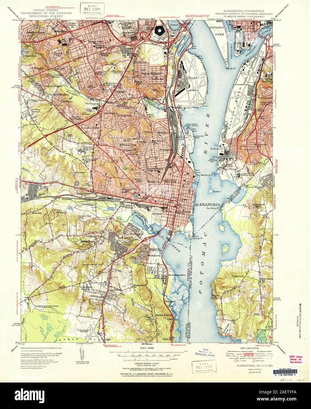 Topographic survey of alexandria hi-res stock photography and images ...