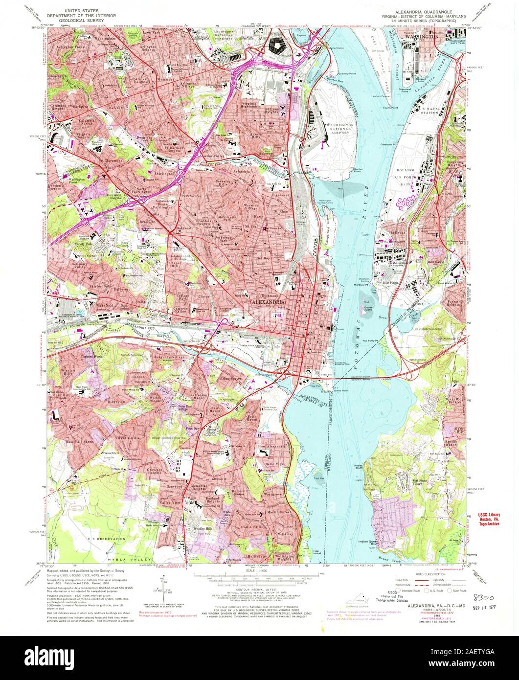 Topographic survey of alexandria hi-res stock photography and images ...