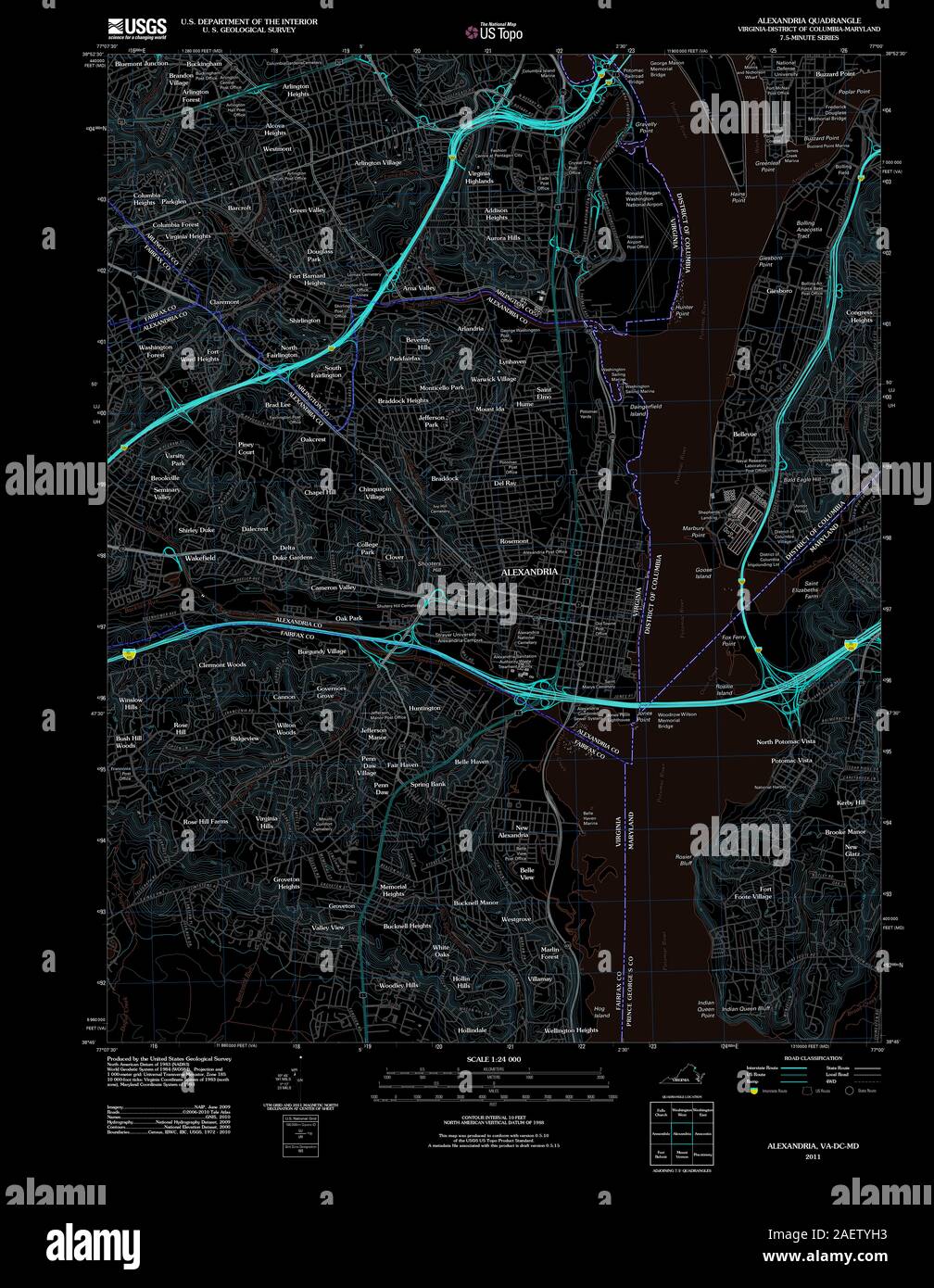 Topographic survey of alexandria hi-res stock photography and images ...