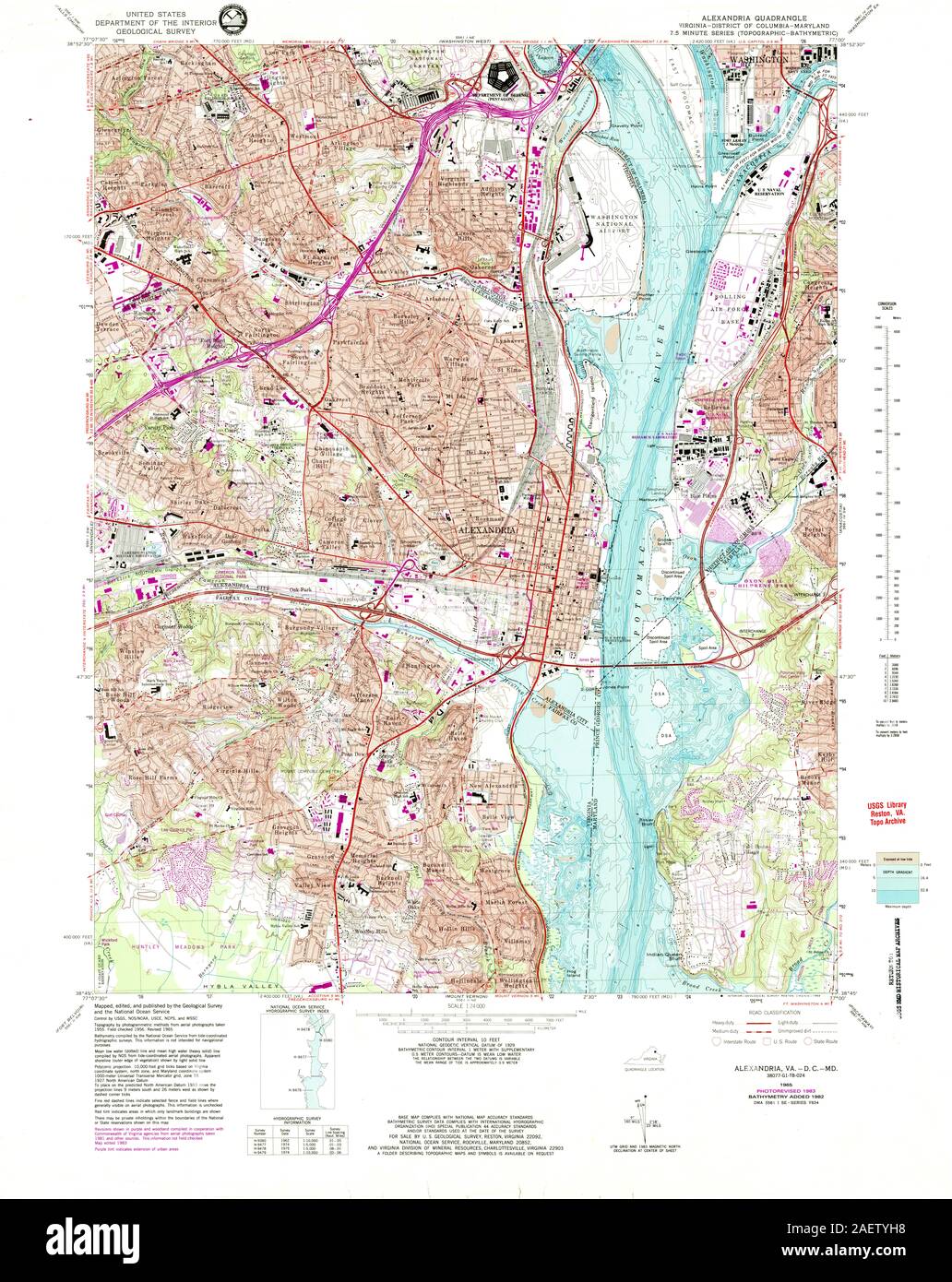 Topographic survey of alexandria hi-res stock photography and images ...