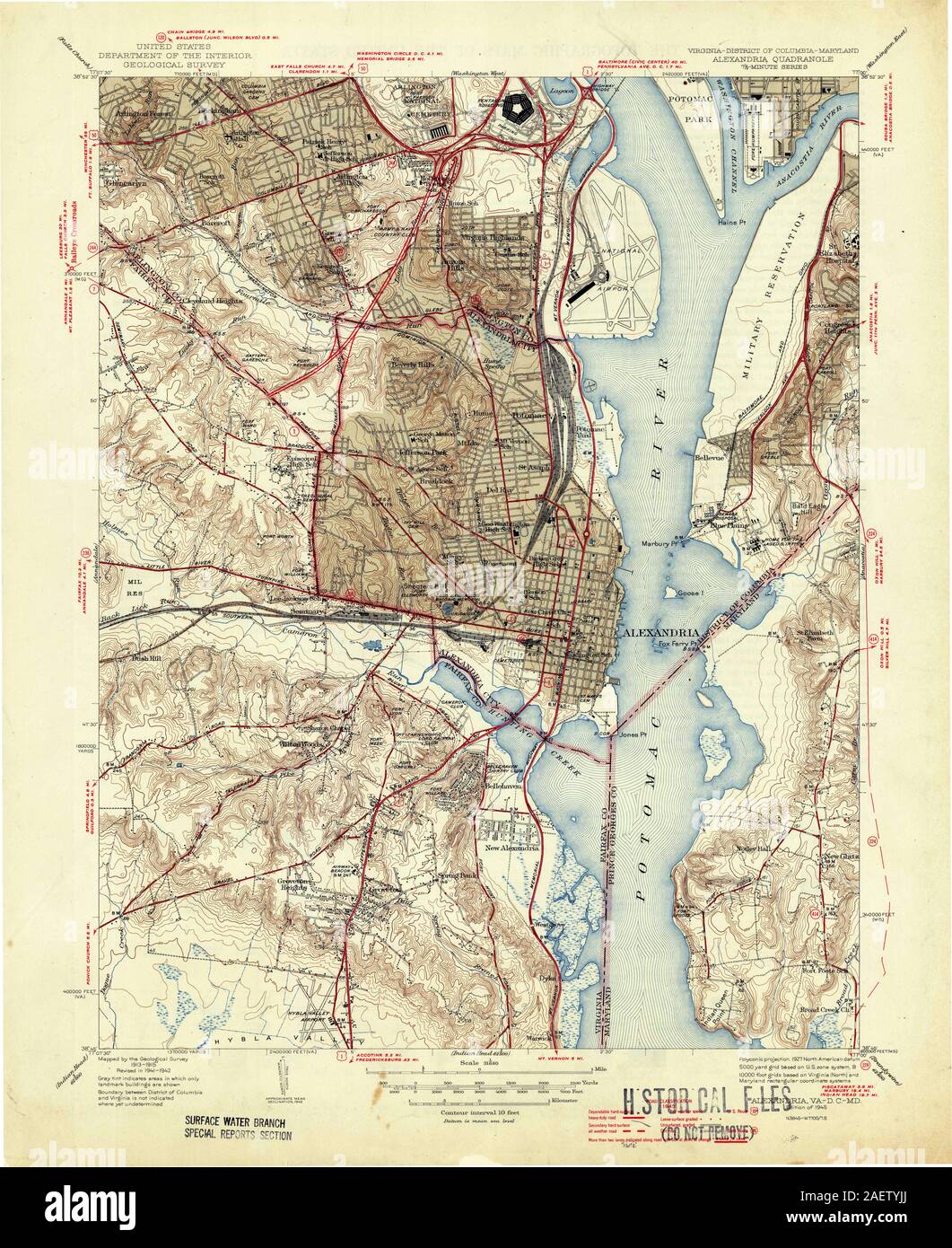Topographic survey of alexandria hi-res stock photography and images ...