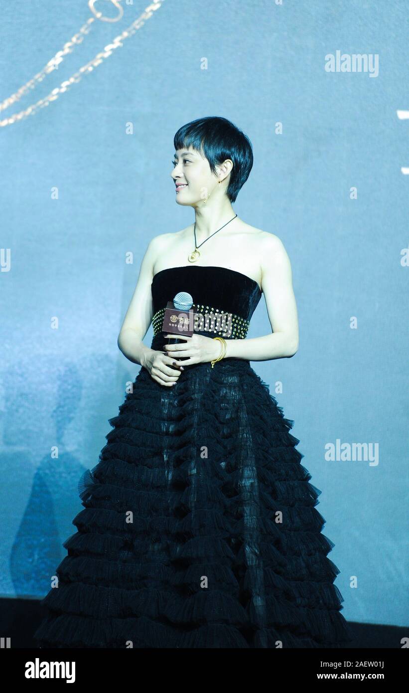 Chinese actress Sun Li stands for brand promotional event in Shanghai ...