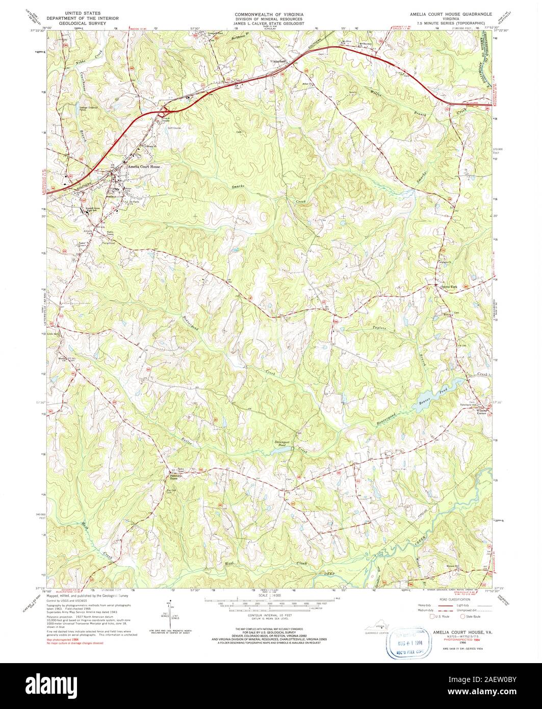 Map of amelia Cut Out Stock Images & Pictures - Alamy