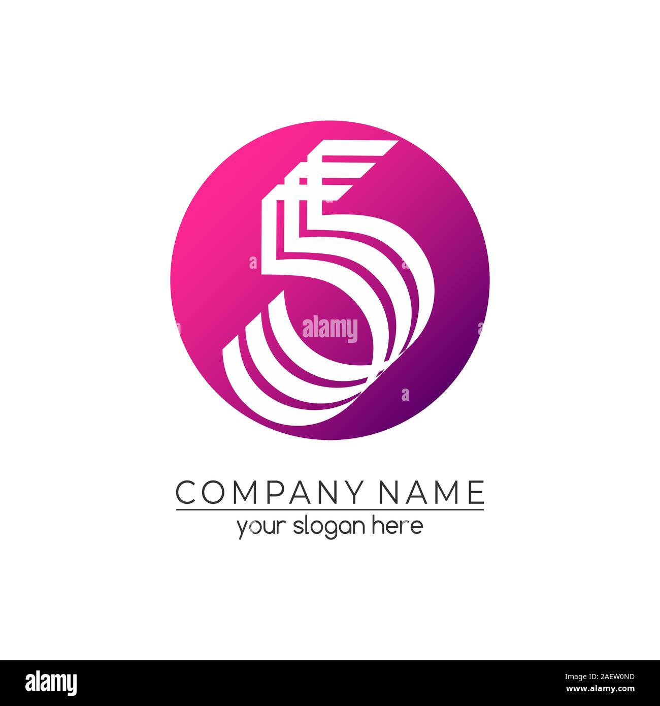 Letter 5, 555 logo icon design template elements. Elegant rich logo ...