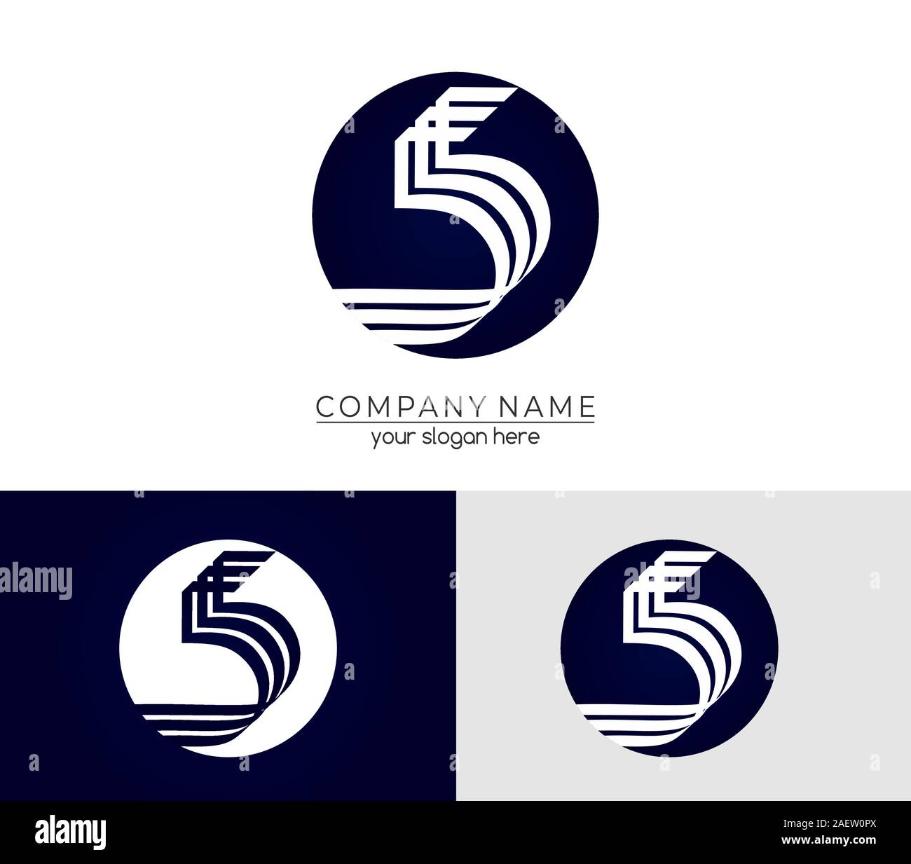 Letter 5, 555 logo icon design template elements. Elegant rich logo ...