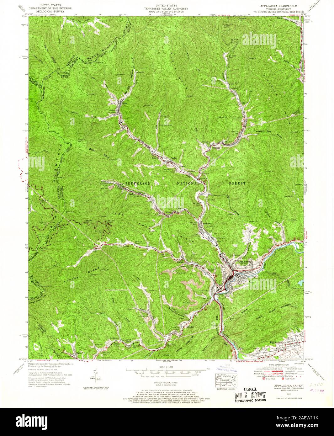 Appalachia map hi-res stock photography and images - Alamy