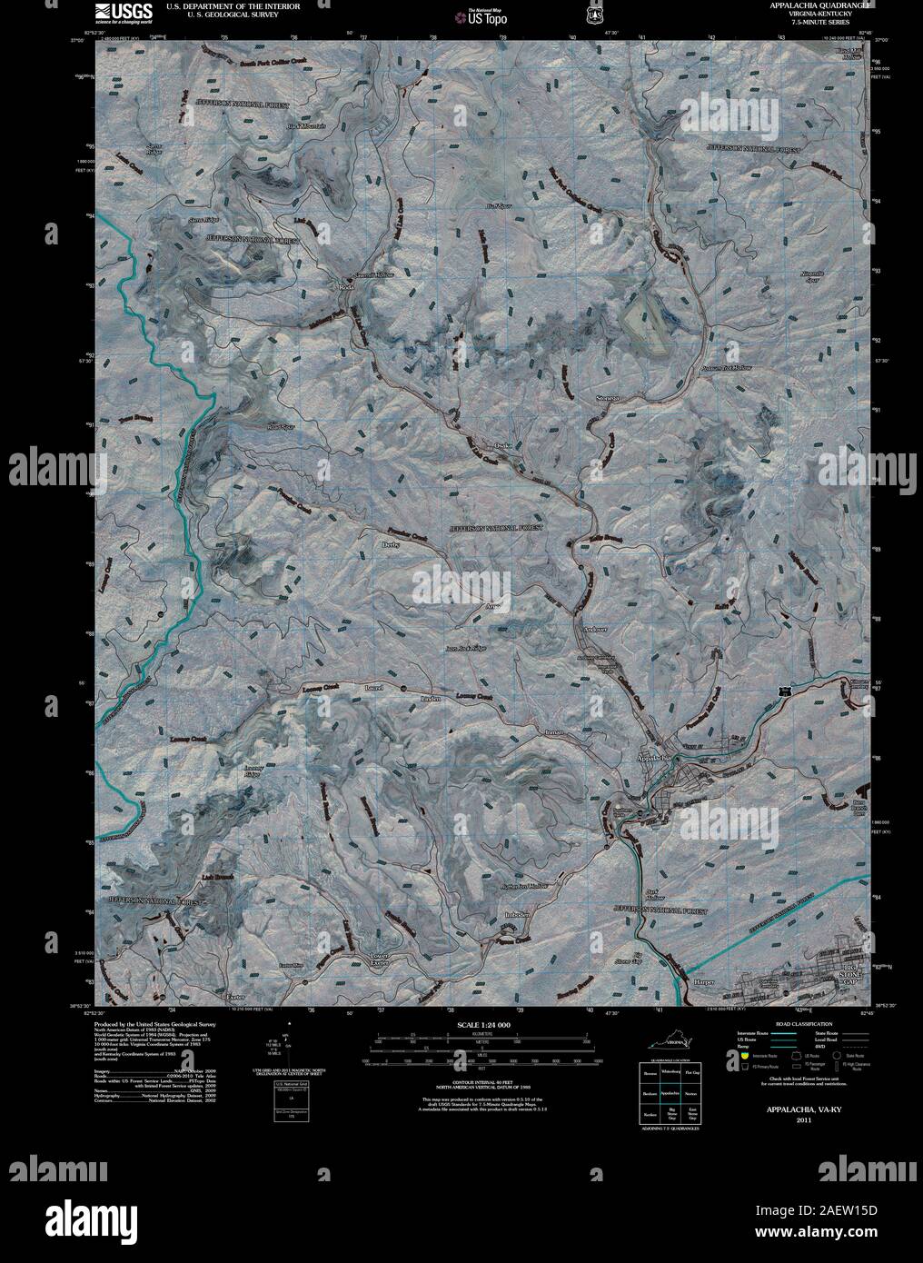 Appalachia map hi-res stock photography and images - Alamy