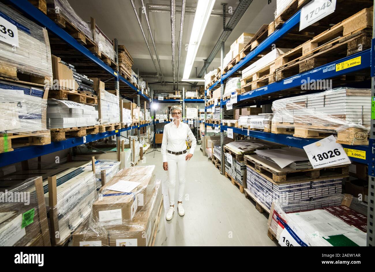 Mainz, Germany. 29th Aug, 2019. Karin Schmidt-Friderichs, publisher at Verlag Hermann Schmidt ...