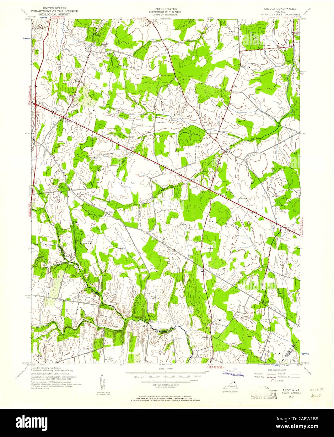 Map of arcola hi-res stock photography and images - Alamy