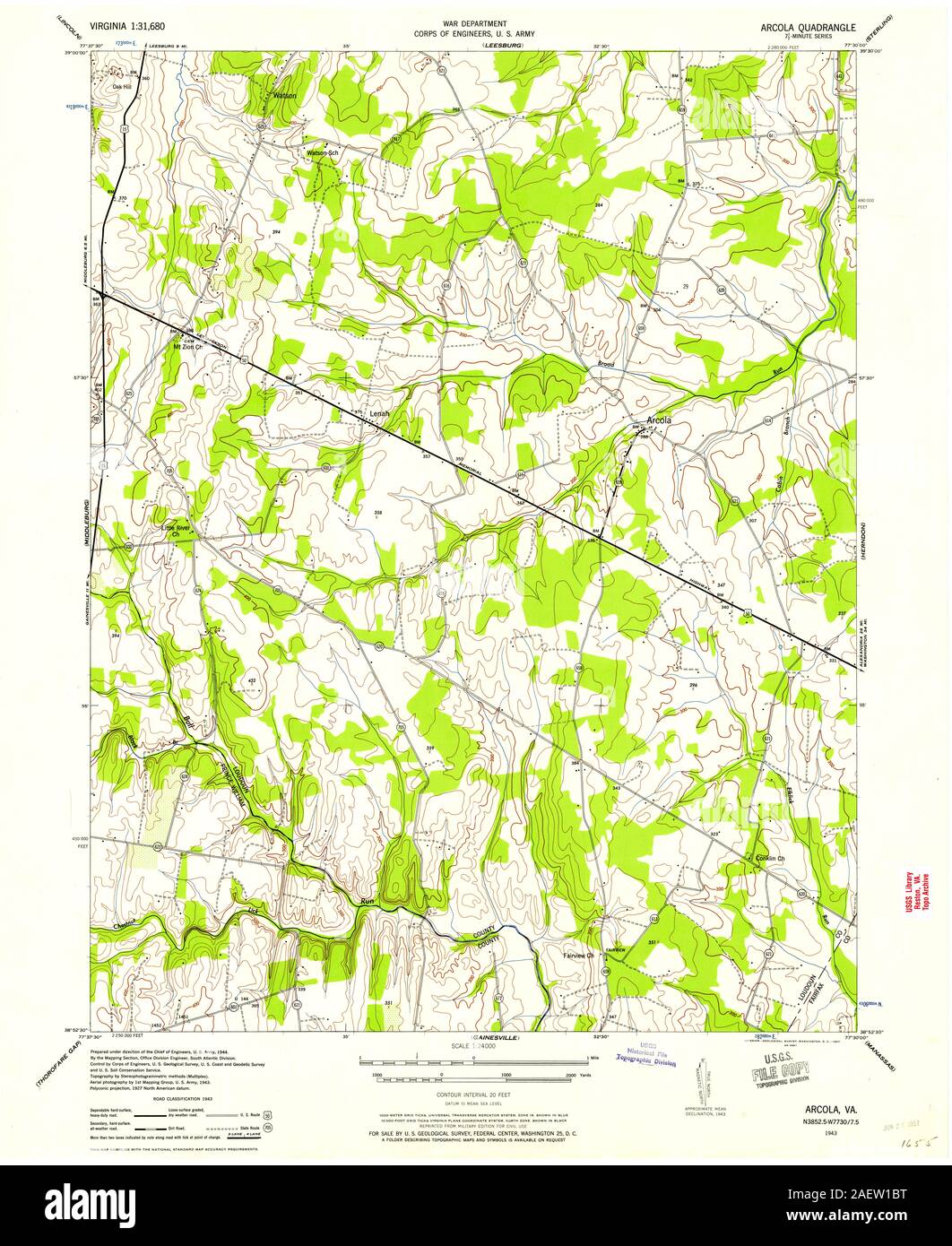 Map of arcola hi-res stock photography and images - Alamy