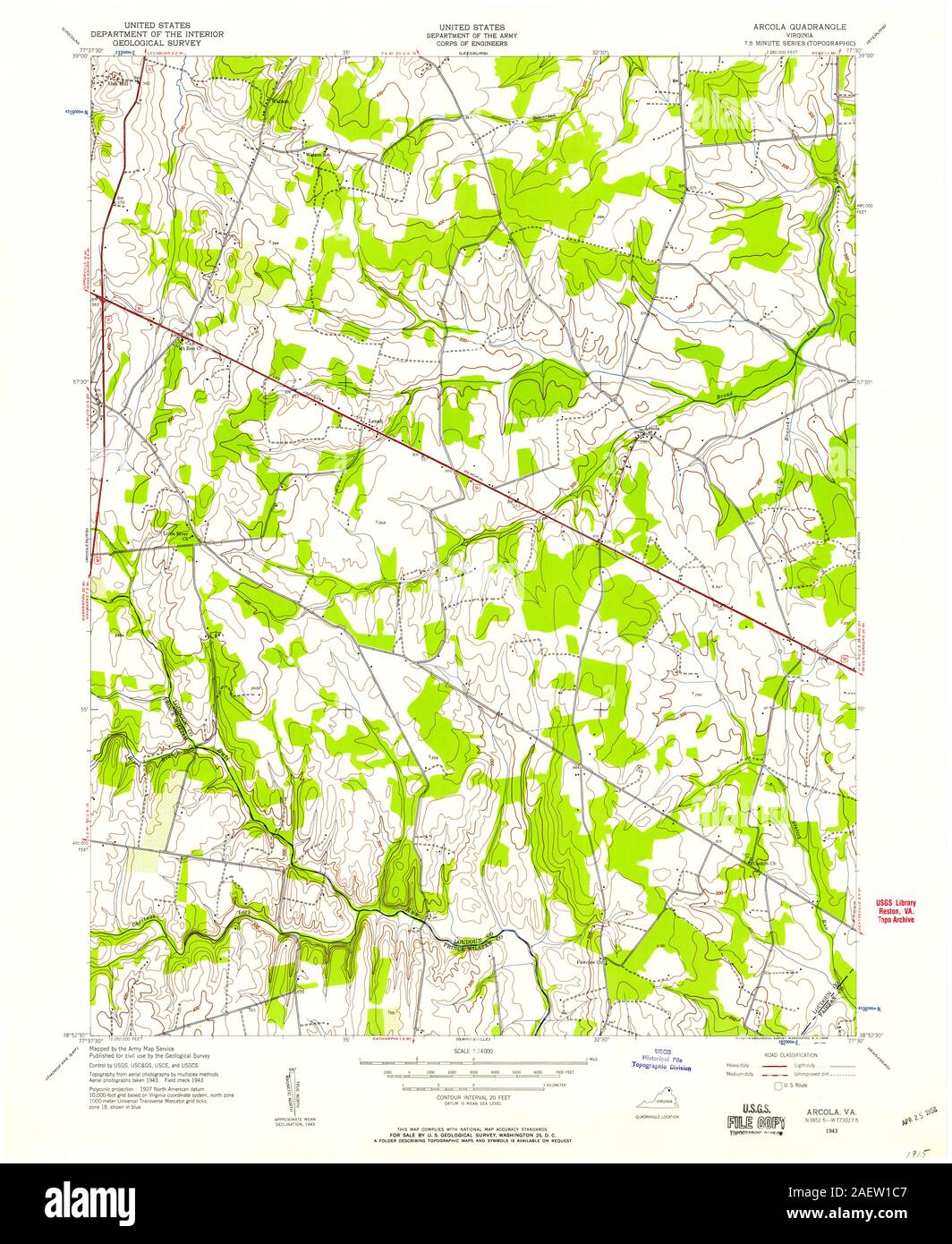 Map of arcola hi-res stock photography and images - Alamy