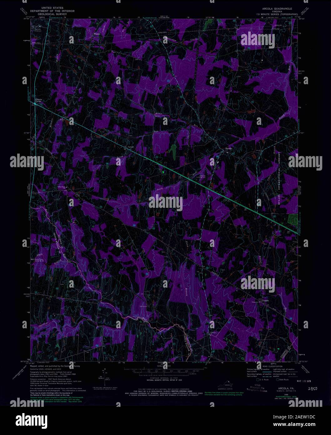 Map of arcola hi-res stock photography and images - Alamy