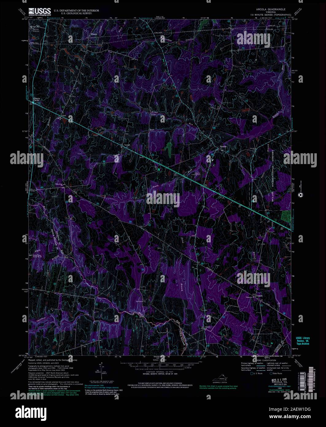 Map of arcola hi-res stock photography and images - Alamy
