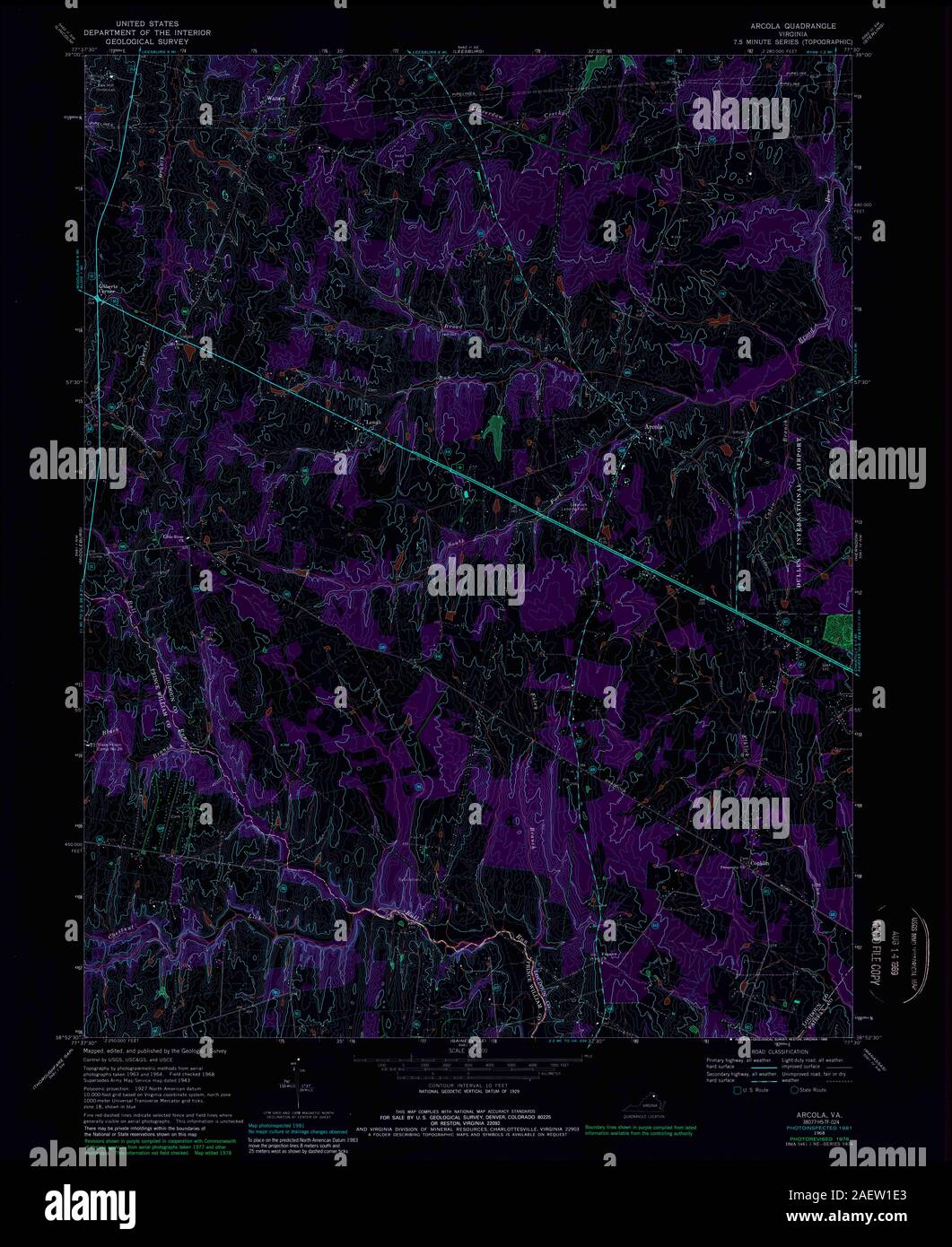 Map of arcola hi-res stock photography and images - Alamy