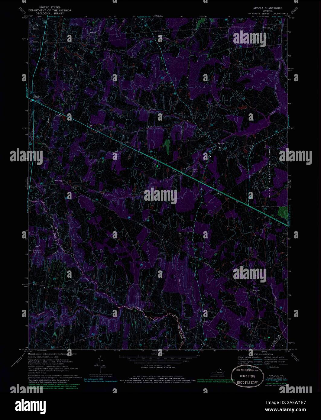 Map of arcola hi-res stock photography and images - Alamy