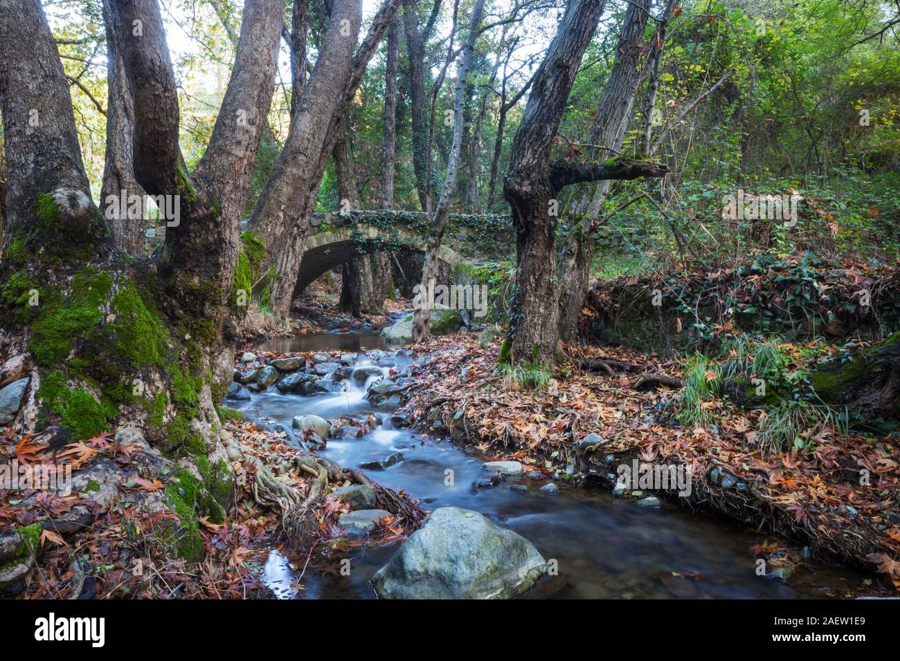 Medieval Venetian bridge in Cyprus Stock Photo - Alamy