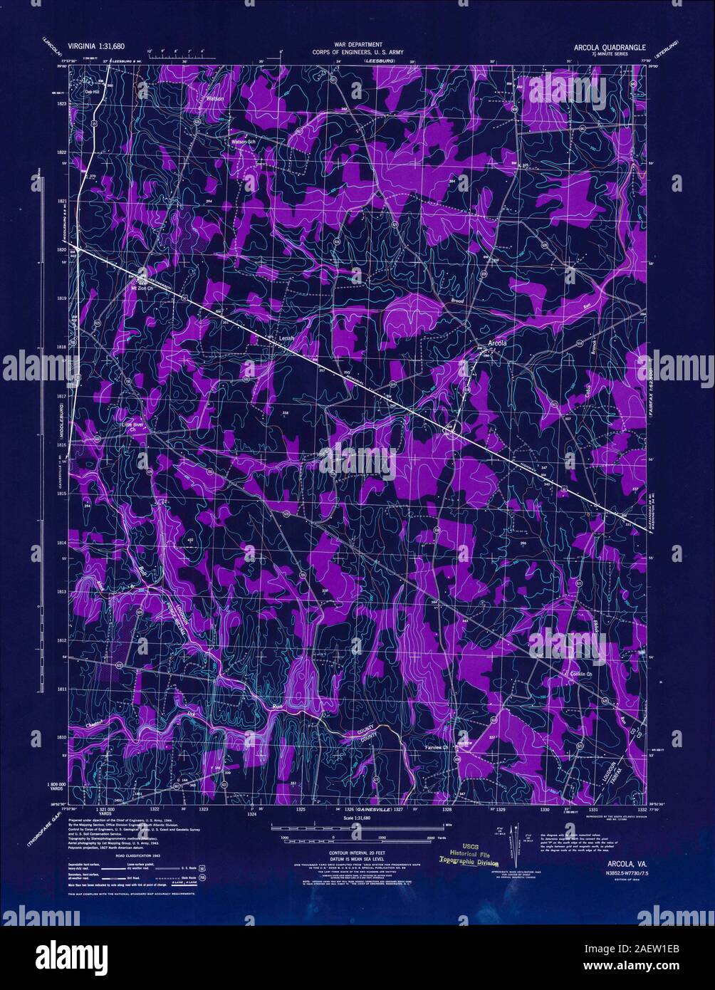 Map of arcola hi-res stock photography and images - Alamy