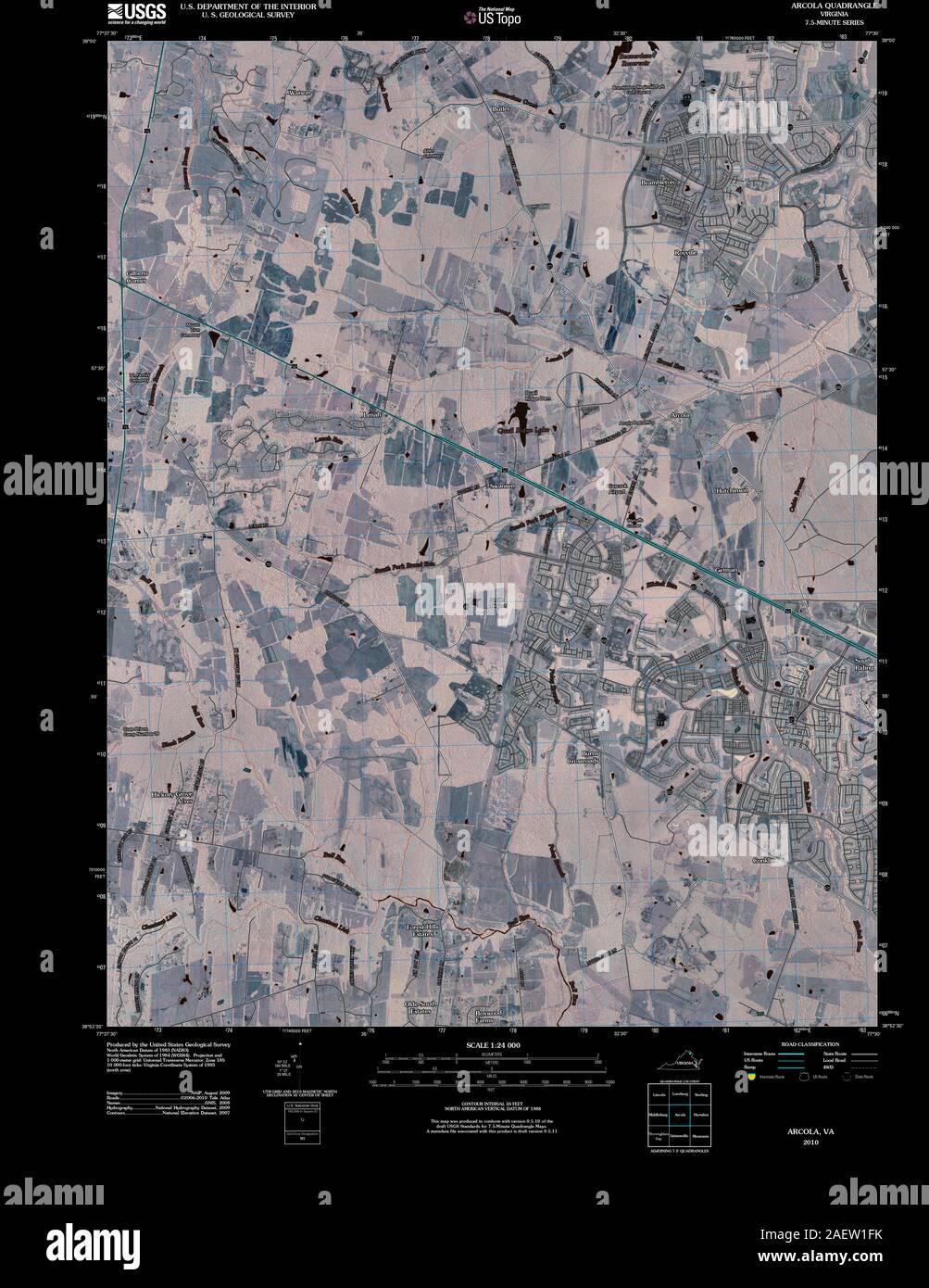 Map of arcola hi-res stock photography and images - Alamy