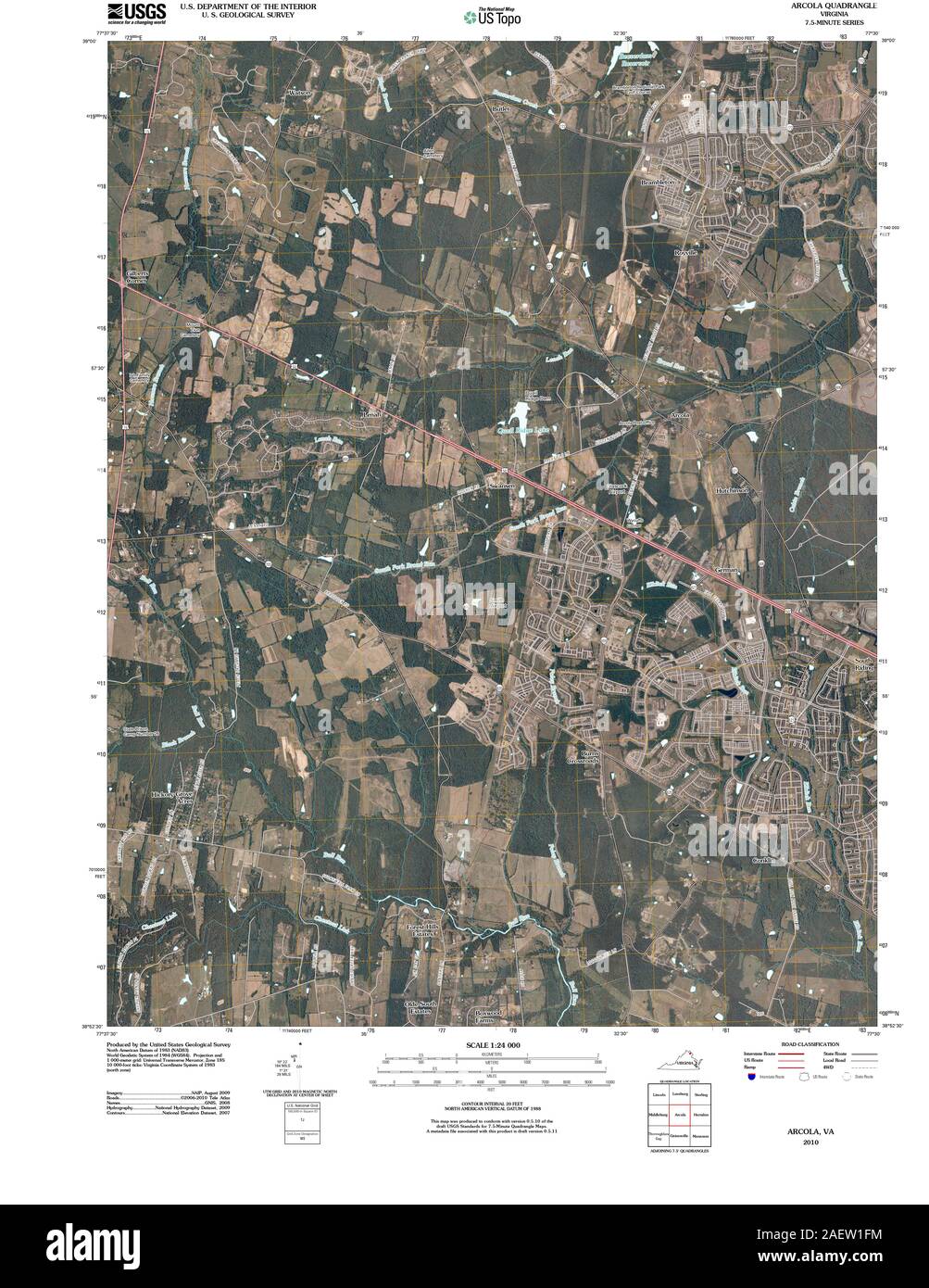 Map of arcola hi-res stock photography and images - Alamy