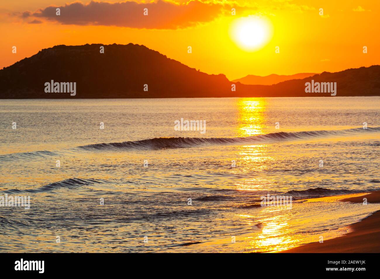 Beautiful beach in Northern Cyprus Stock Photo - Alamy