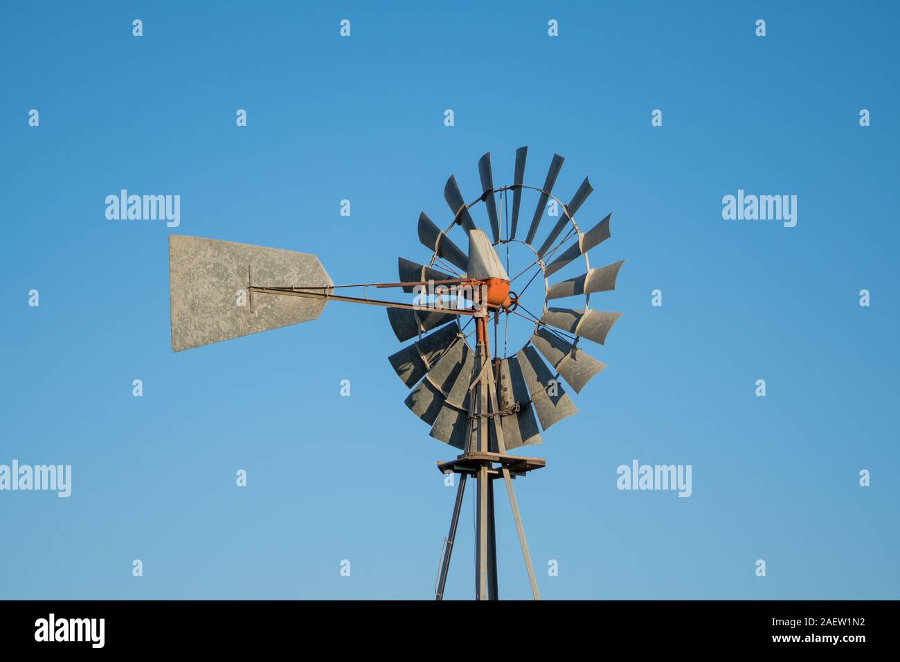old farm metal windmill Stock Photo - Alamy