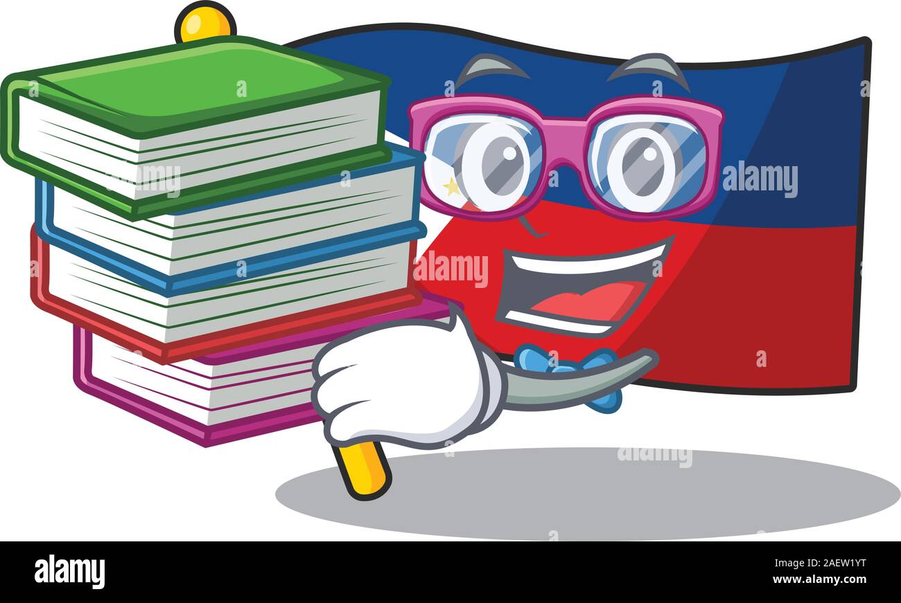 Student with book flag philippines mascot cartoon character style Stock ...