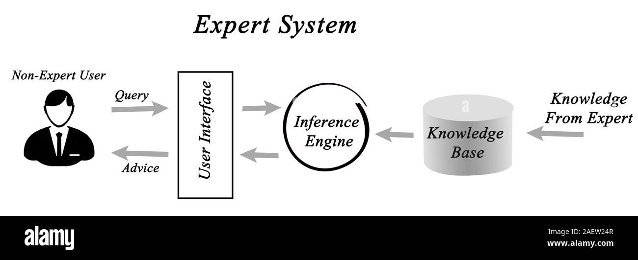 Diagram of Expert System Stock Photo - Alamy