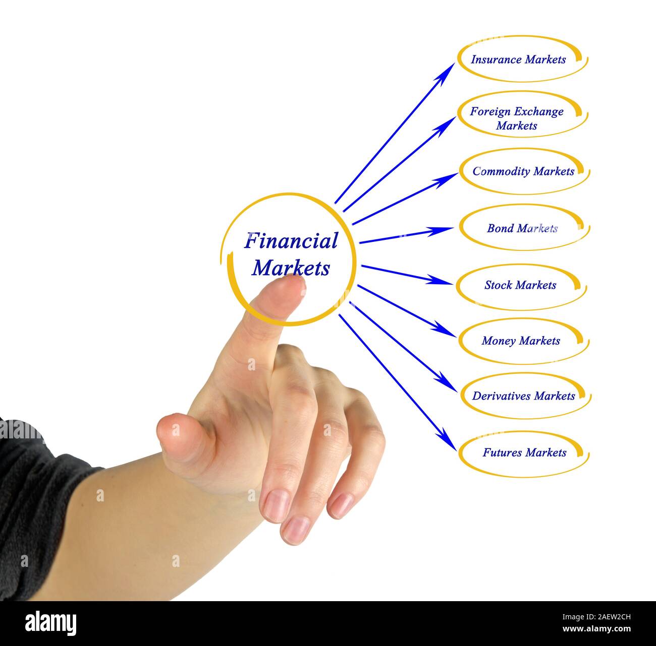 Diagram of financial markets Stock Photo - Alamy
