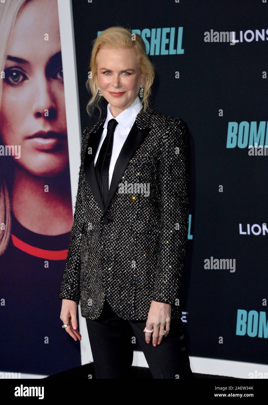 Los Angeles, USA. 10th Dec, 2019. Nicole Kidman at the premiere of ...