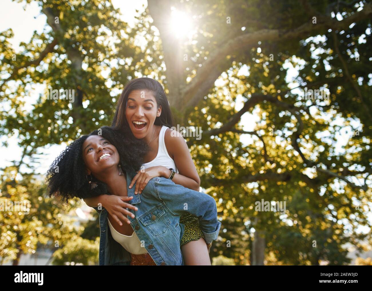 Piggyback ride hi-res stock photography and images - Alamy