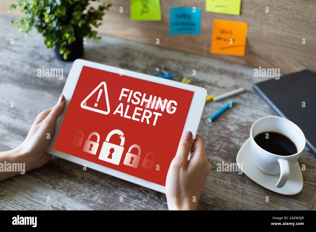 Fishing alert, Fraud, Virus, Cyber security breath detection banner on ...