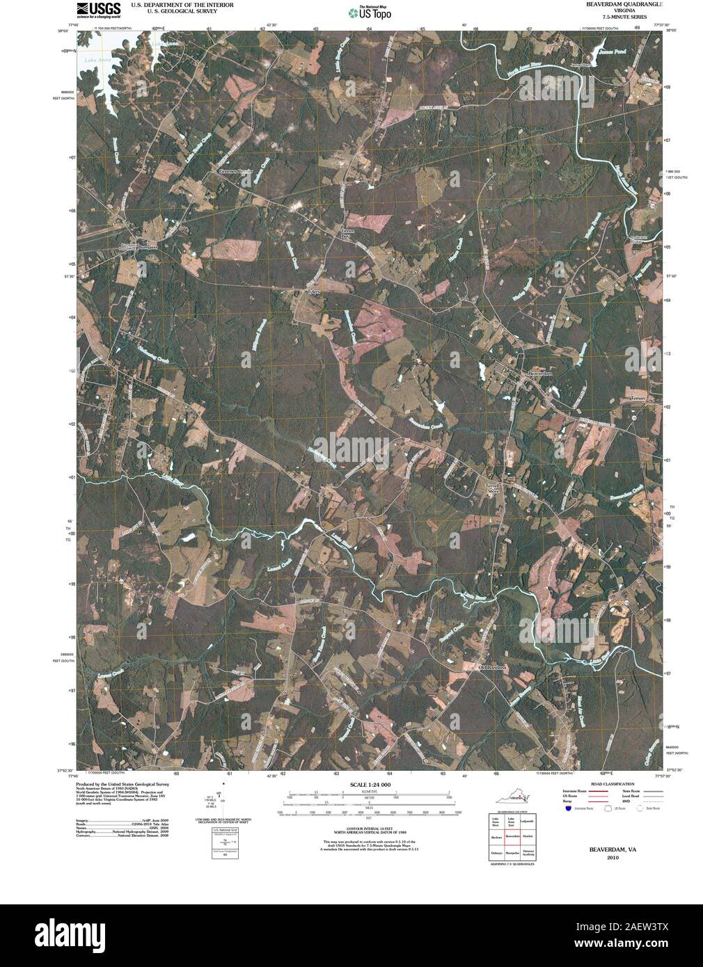 Map of beaverdam hi-res stock photography and images - Alamy