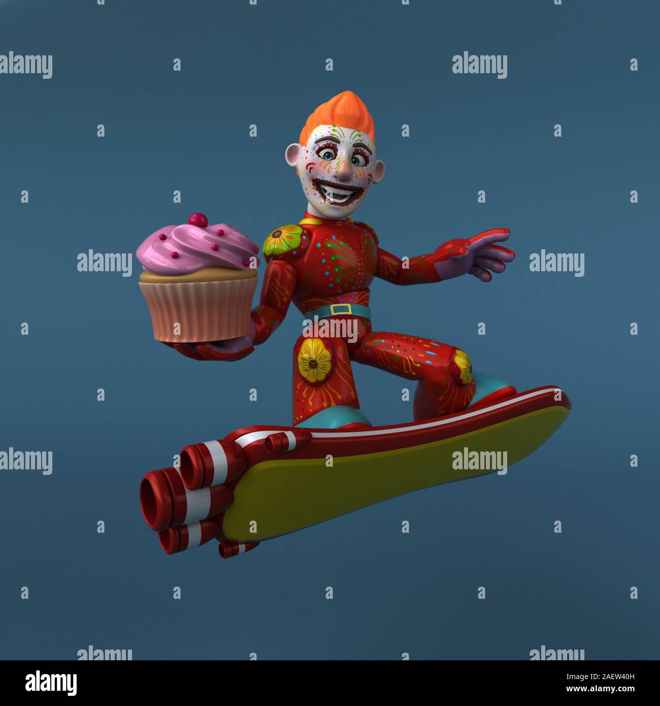 Mexican hero - 3D Illustration Stock Photo - Alamy