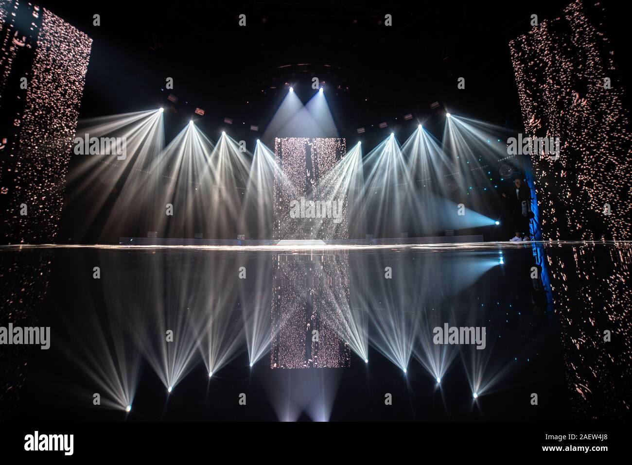 rays of light illuminate the scene at the concert Stock Photo - Alamy